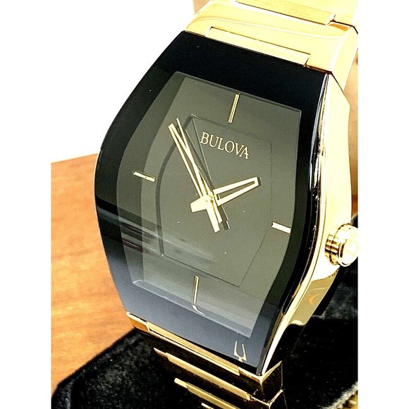 Bulova | Accessories | Bulova Mens Watch 97a64 Futuro Quartz Black Dial ...